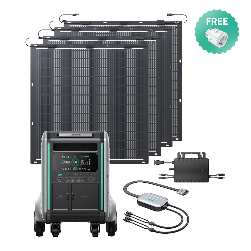 Zendure SuperBase V Balcony Solar System with Battery Storage | Plug ...