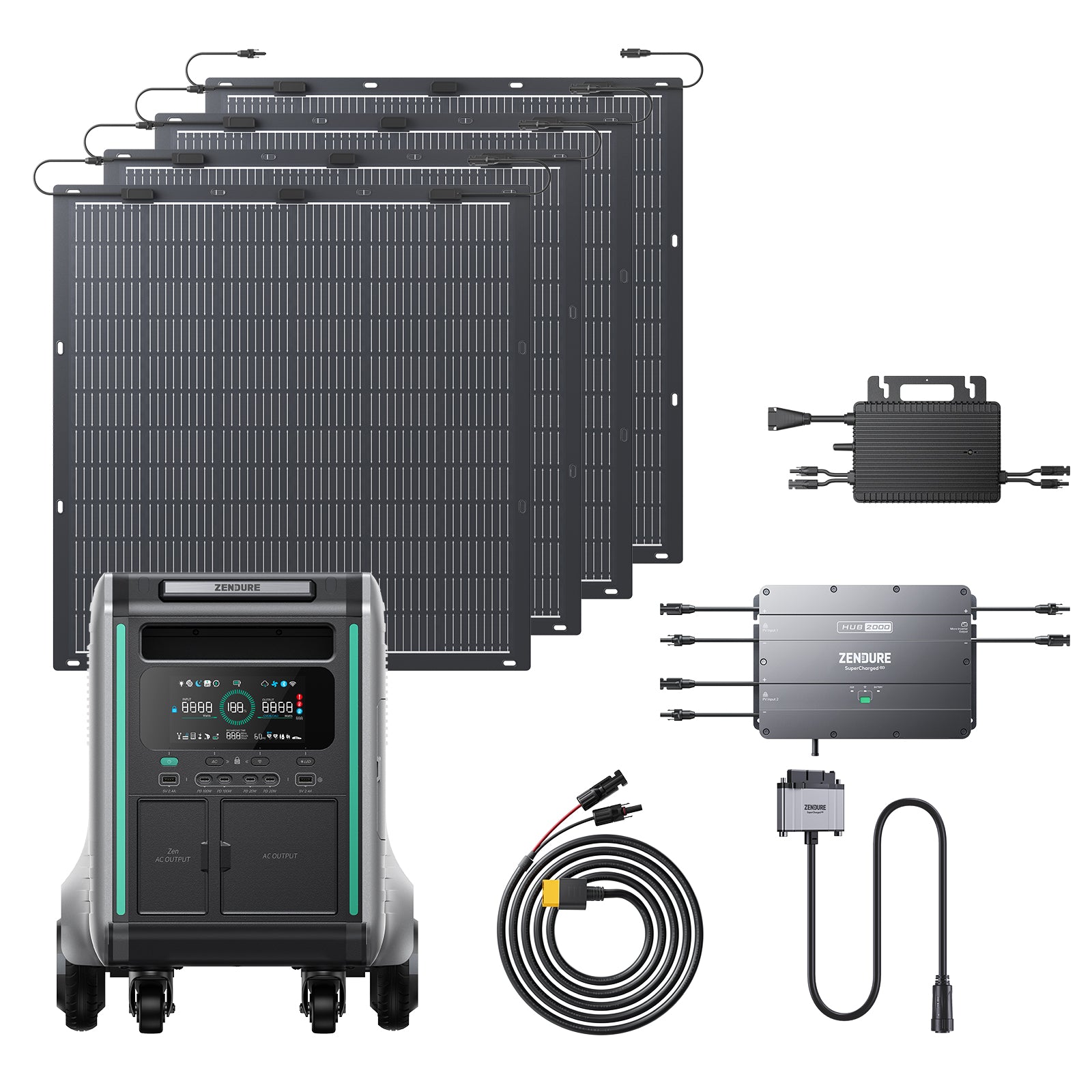 Hub 2000 + SuperBase V Plug and Play Solar System – Zendure EU